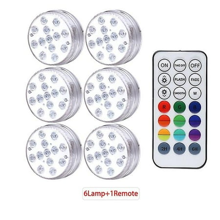 13 Leds Underwater Light 16 Colors Rgb Ip68 Waterproof Swimming Pool Light Rf Remote Control ...