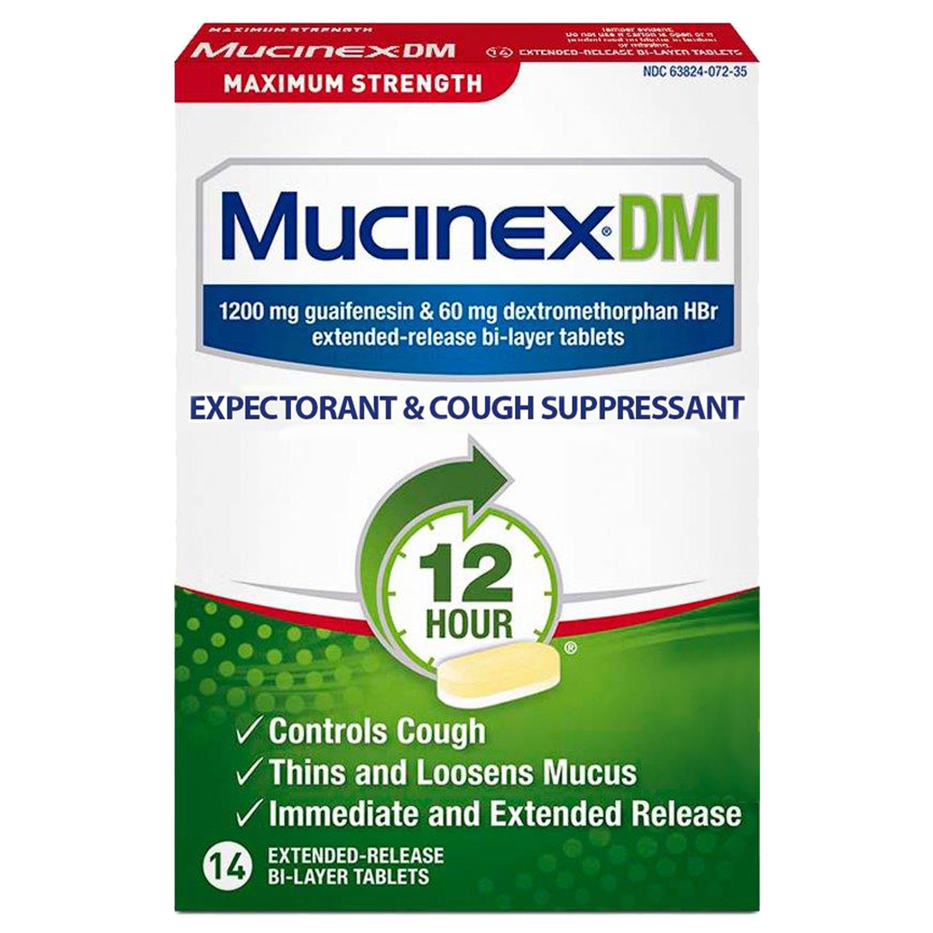 Mucinex DM 12 Hour Maximum Strength Expectorant And Cough Suppressant Mucinex DM 12 Hour Maximum Strength Expectorant And Cough Suppressant