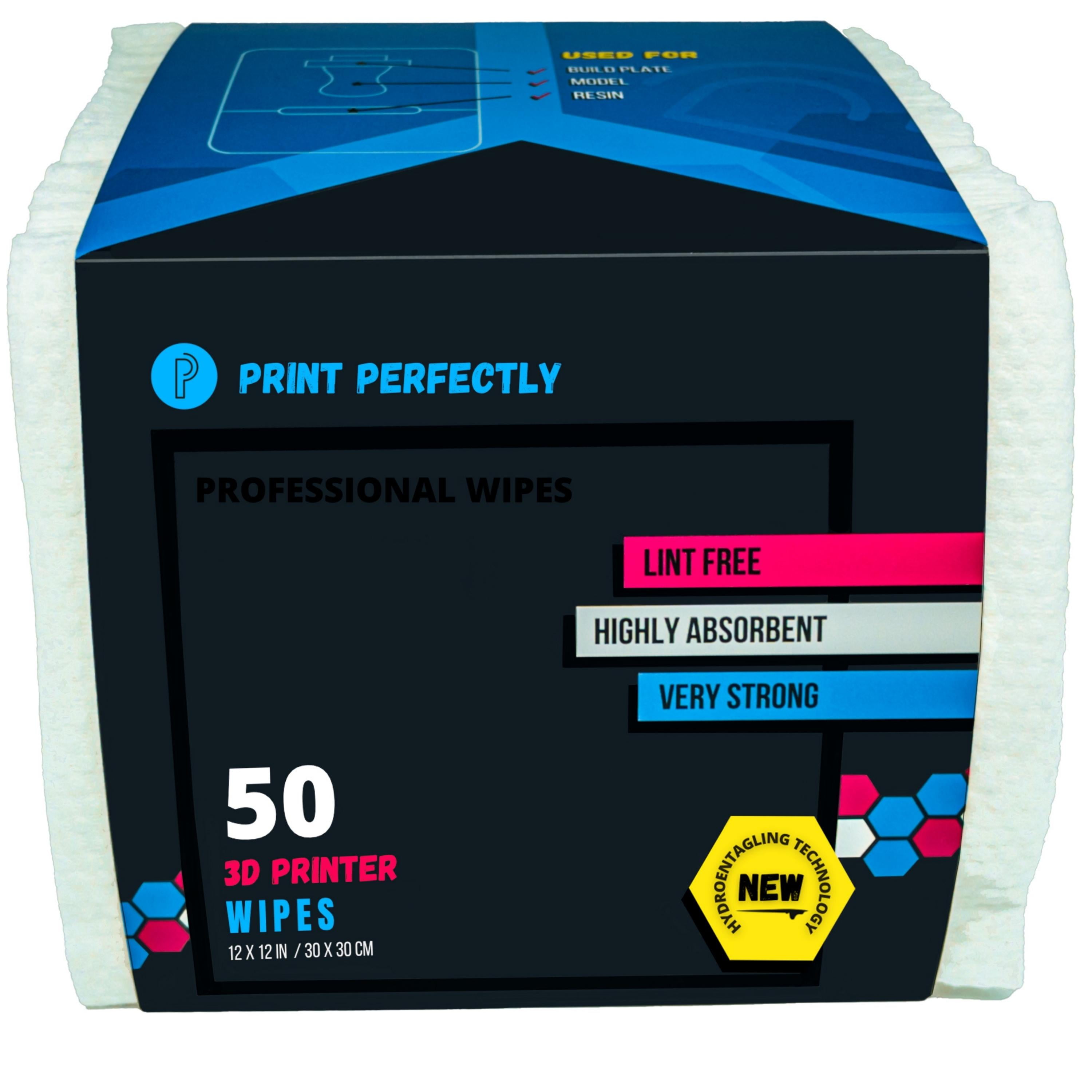 PRINT PERFECTLY 3D Printer Wipes, Resin VAT Tray and SLA Parts Cleaning ...