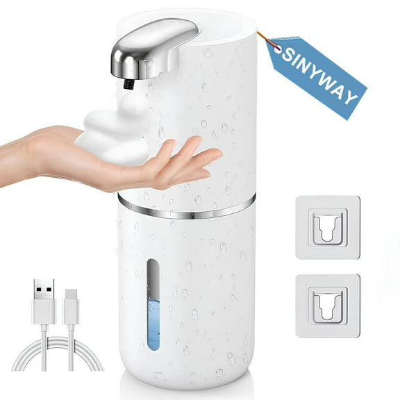 Automatic Soap Dispenser 2-Head Infrared Sensor Hands-Free Rechargeable ...