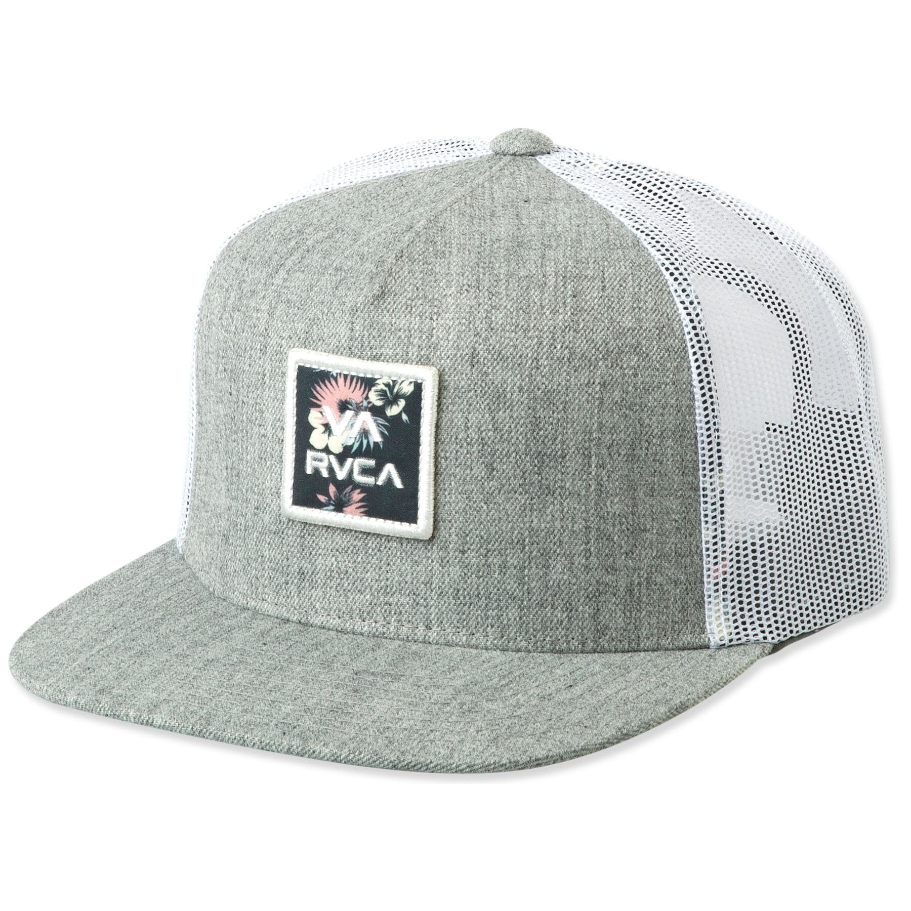 Rvca Mens RVCA Heather Grey VA All The Way Trucker Hat Walmart