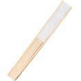 50pcs Paper Hand Fan with Organza Bags Bamboo Handheld Folding Fans DIY ...