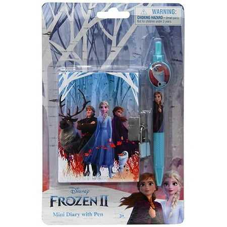 Frozen 2 Secret Mini Diary Journal and Pen Set with Lock and Key ...