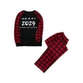 AWCHIC Family Chritmas Pajamas Merry Christmas 2024 Letter Print Red ...