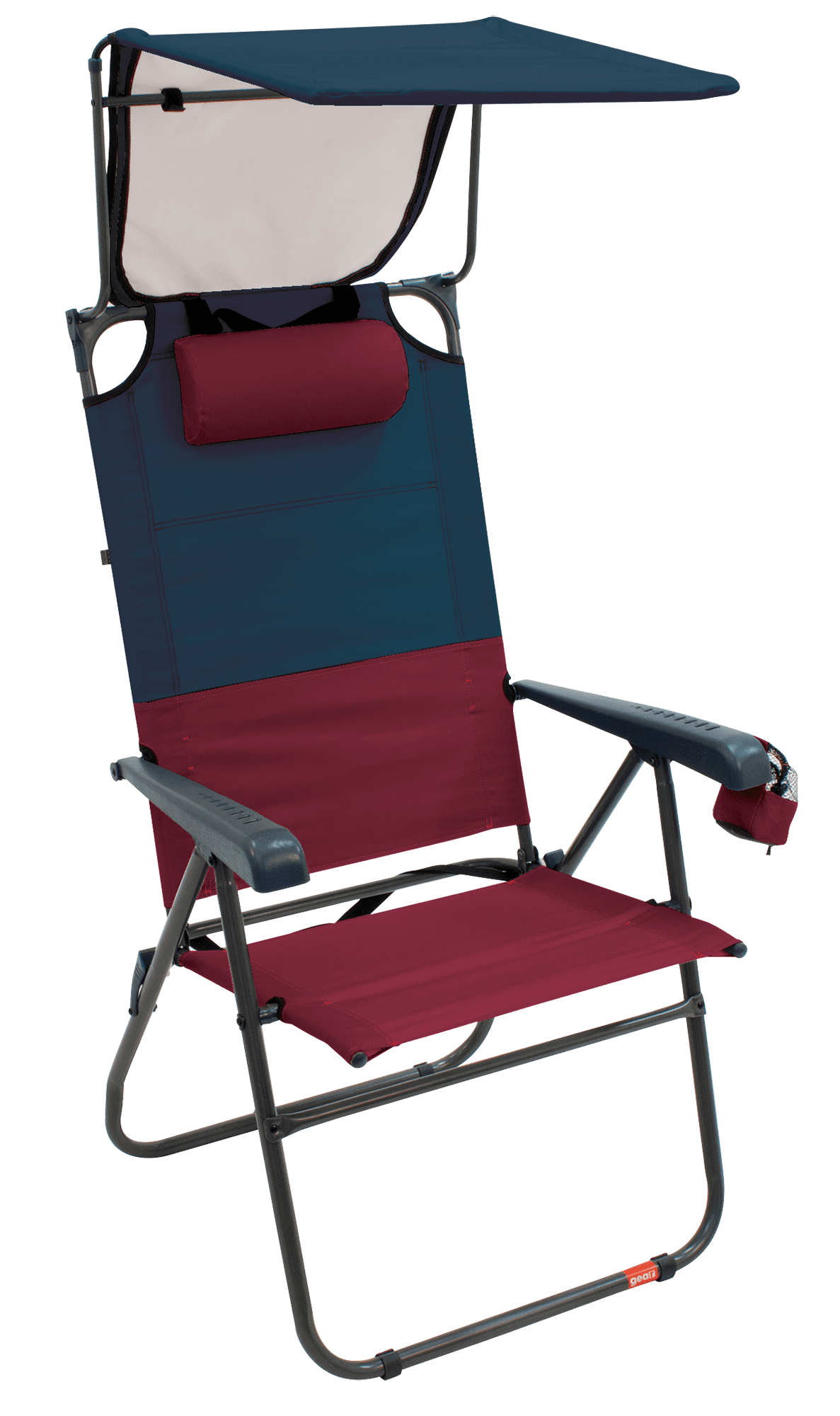 RIO Gear Hi-Boy Aluminum Canopy Chair - Charcoal/Oxblood - Walmart.com