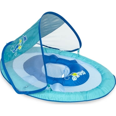 SwimWays Spring Float Inflatable Pool Lounger with Hyper-Flate Valve ...