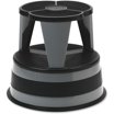 Cramer Scooter Stool, Round, 15", Step & Lock Wheels, to 300lb, Red ...