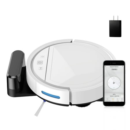 Robot Vacuum Cleaner Strong Suction Wifi Connectivity Compatible with ...
