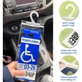 DEZEN Clear Plastic Car Handicap Placard Holder for Disabled Parking ...