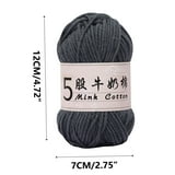Kyusrd 5 Strands Milk Cotton Doll Crochet Diy Knitting Thread Baby ...