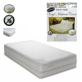 ATB 2x Twin Size Bed Mattress Cover Zipper Plastic Waterproof Bed Bug Protector Mite
