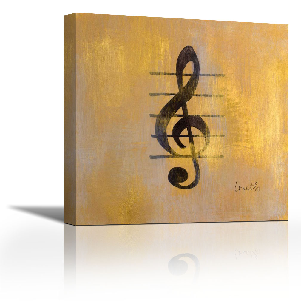 Treble Clef Border - Contemporary Fine Art Giclee on Canvas Gallery ...