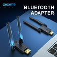 Zexmte USB Bluetooth 5.3 Adapter for PC, Long Range, Plug & Play for ...