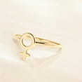 SS DESIGNS- Female Power Symbol Ring – Plated Feminist Ring – Dainty ...