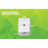 WiOn 50050 Indoor WiFi Plug With 1 Grounded Outlet, White - Walmart.com