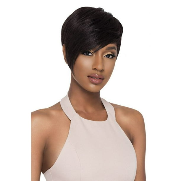 PIXIE EDGE (1B Off Black) - Outre 100% Human Hair Premium Duby Wig ...