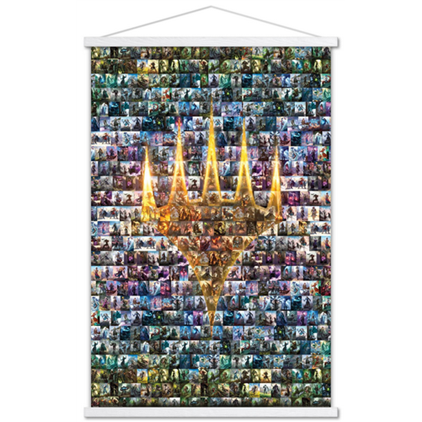Magic: The Gathering - Collage Wall Poster with Wooden Magnetic Frame ...