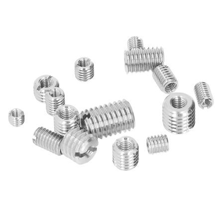 75PCS Threaded Insert Stainless Steel Silver M3 M4 M5 Internal Thread ...