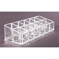 Clear Acrylic Rectangle Case Holder with 12 Compartments Organizer ...