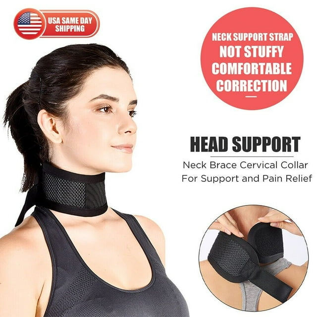 Neck Support Strap Cervical Collar Relieves Pain Spine Pressure for ...