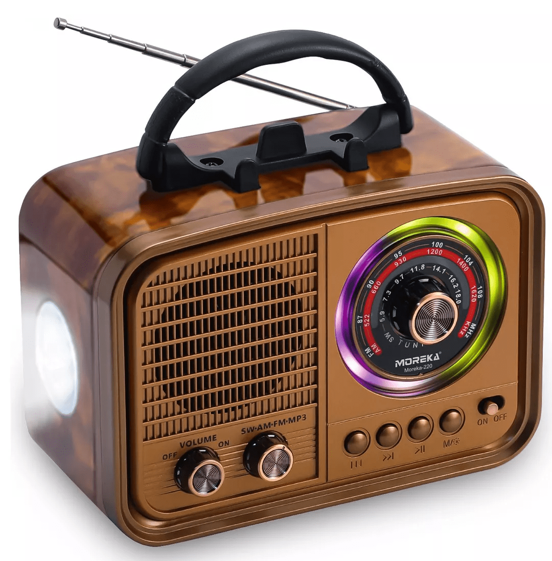 Radio Retro Bluetooth Recargable Usb Portátil | Walmart en línea
