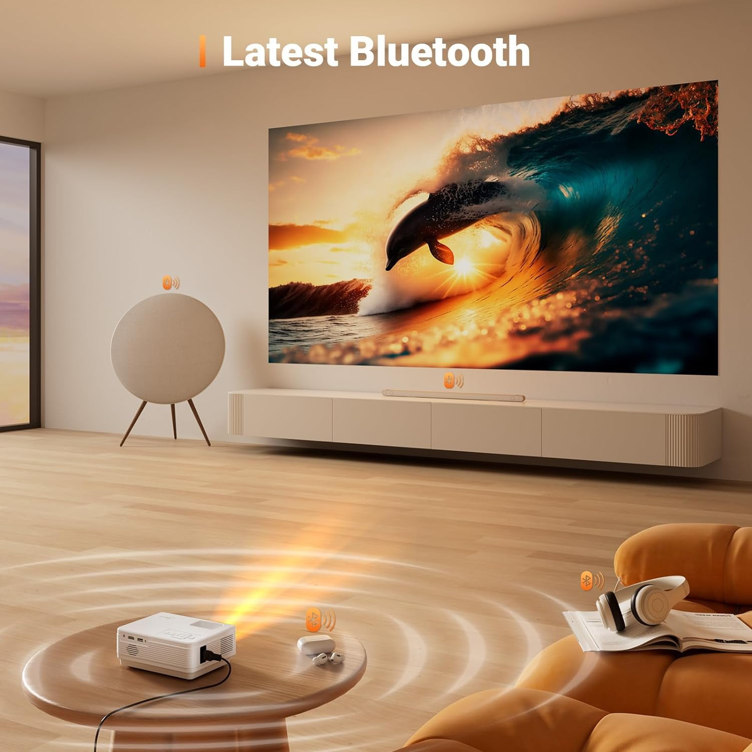 ELEPHAS Mini Projector 1080P with Bluetooth Home Portugal | Ubuy