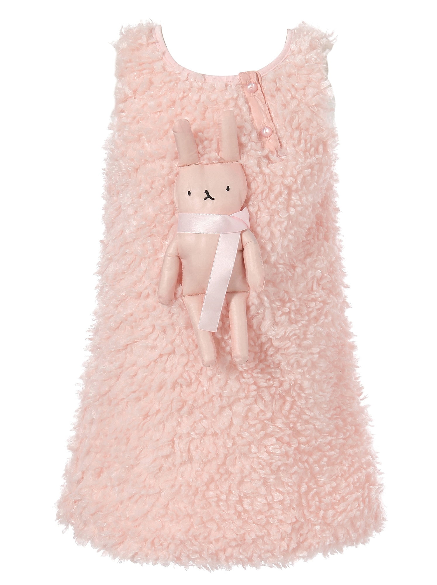 Little Girls Pink Padded Rabbit Toy Dress 4 - Walmart.com