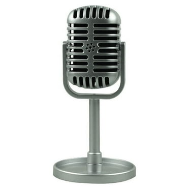 Upgraded Retro Microphone Props Model Vintage Microphone Stage Table ...