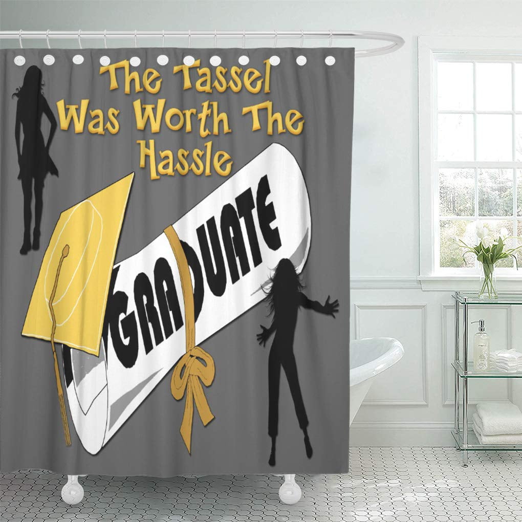 CYNLON Graduation Diploma Gold Grad Cap Graduate High School College ...