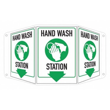 Stop Wash Your Hands Sign, Bilingual Hand Washing Sign, 12x12 Vinyl ...