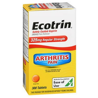 Ecotrin Low Strength Safety Coated Aspirin, NSAID, 81mg, 365 Tablets ...