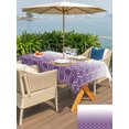 Abstract Art Rectangle Outdoor Tablecloth with Umbrella Hole Classic ...