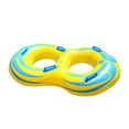 Tnarru adult inflatable leather raft double swim circle for outdoor ...