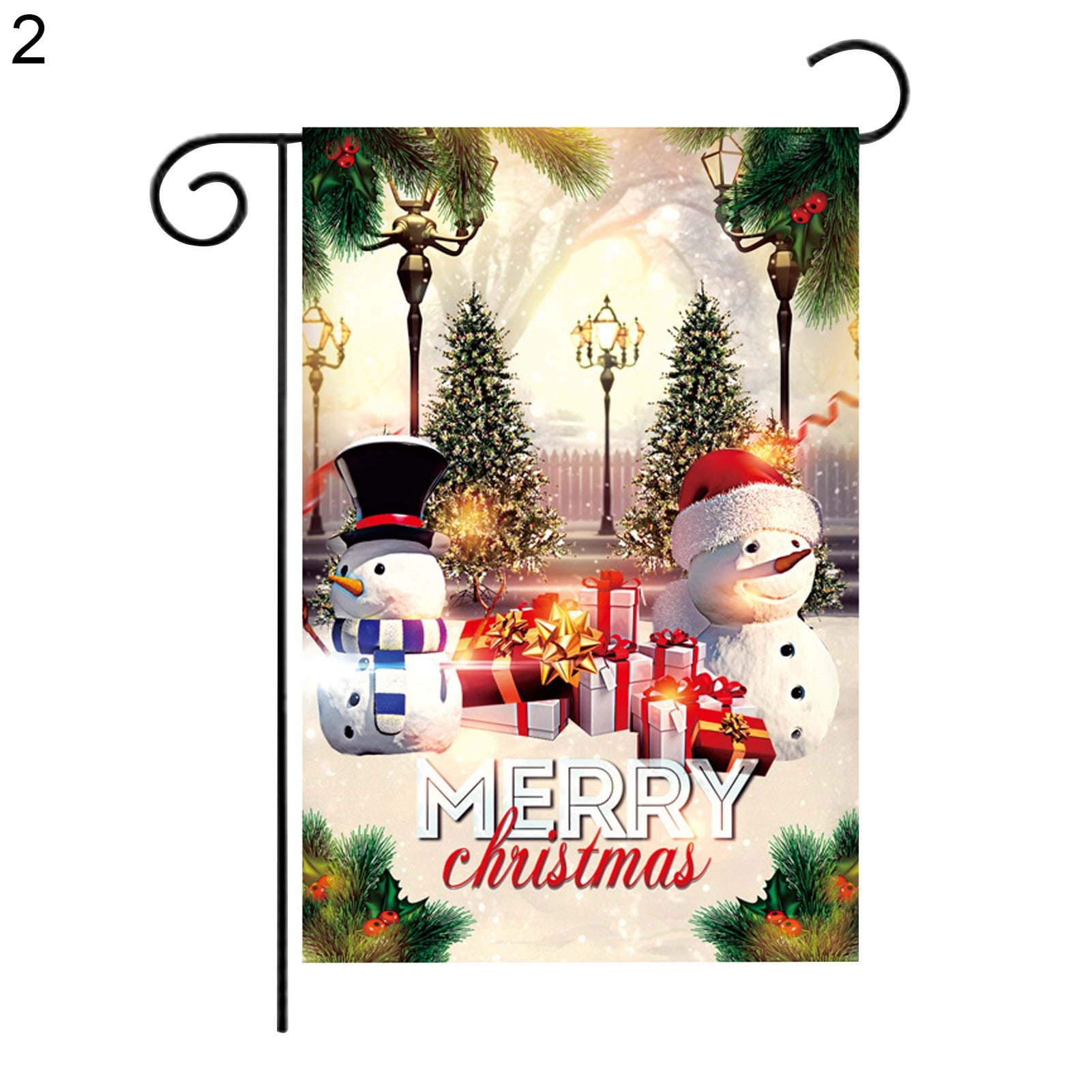 Garden Flag Colorfast Tear Resistant Poly Pongee Christmas Decorative ...