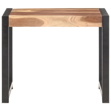 vidaXL End Table Solid Oak Wood 10.6"x9.4"x14.6" - Walmart.com