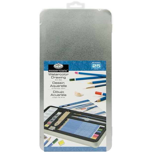 essentials(TM) Watercolor Painting Art Set W/Tin - Walmart.com