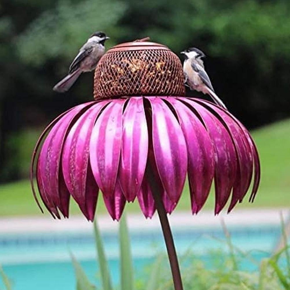 Click here for Tuskpart Coneflower Bird Feeder Iron Standing Bird... prices