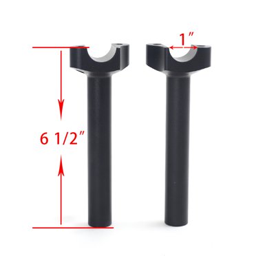 Black 1" Handlebar Riser Extensions For Sportster XL1200X Forty Eight ...