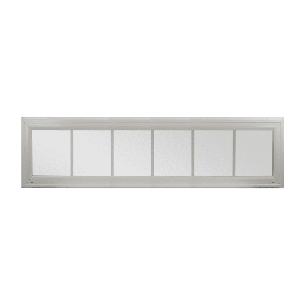 Double Pane Transom Window 60" x 10" with Grids Vinyl Window Argon Gass ...