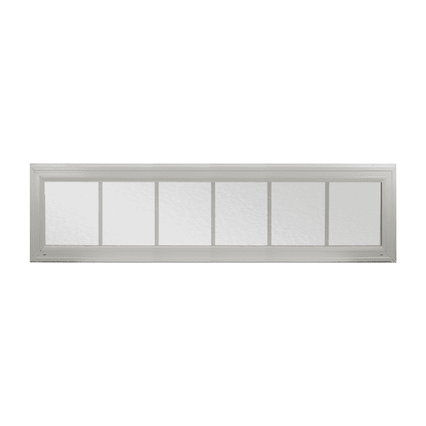 Double Pane Transom Window 60" x 10" with Grids Vinyl Window Argon Gass ...