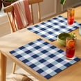 Buffalo Blue Plaid Placemats Set of 1, Spring Simple Pattern Non-Slip ...