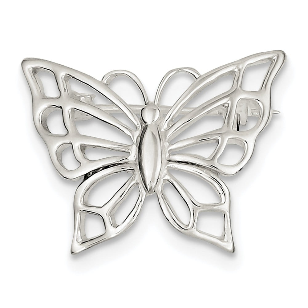 925 Sterling Silver Butterfly Pin - Walmart.com