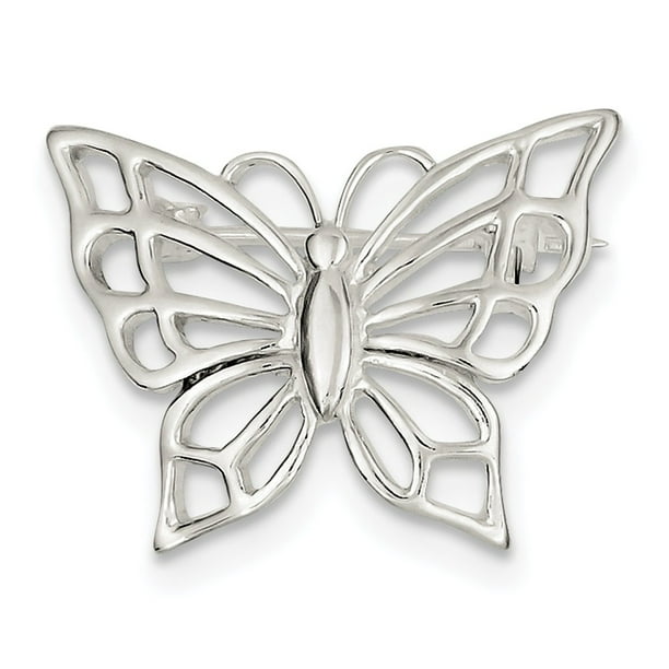 925 Sterling Silver Butterfly Pin - Walmart.com