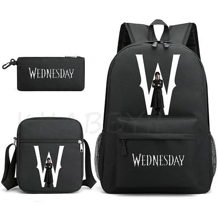 New Us Tv Backpack Wednesday Addams School Bags For Teenage Girls ...