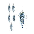 6Pcs Artificial Trailing Hanging Flower Vines, Multi-Color Plastic Faux ...