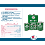 RH Adhesives HH-66 Vinyl Cement, 4 oz can, Clear Adhesive for PVC Vinyl ...