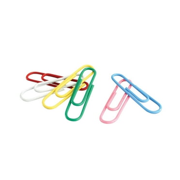 Medium Plastic Clips, 1", Assorted, 500/BX - Walmart.com
