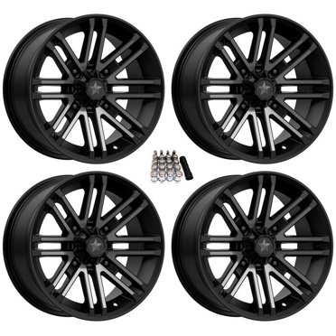 MSA M20 Kore UTV Wheels/Rims Black 16" Polaris RZR 1000 XP / Ranger XP ...