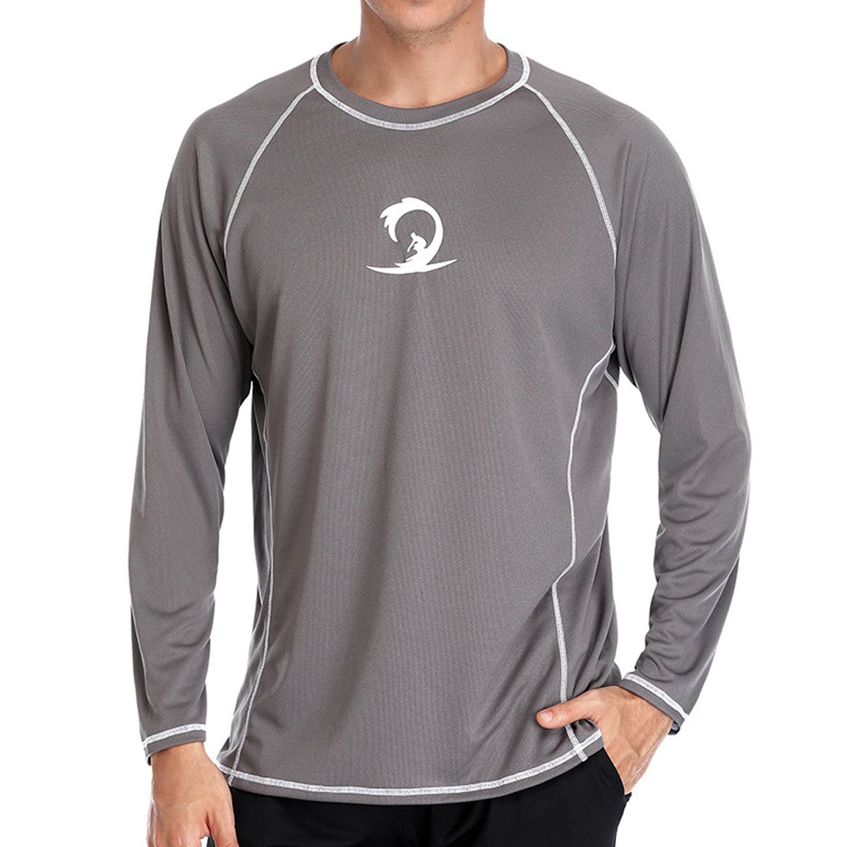 Click here for Zctt Mens Rash Guard Shirts Swim Shirts Uv Sun Pro... prices