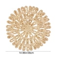Natural Woven Corn Husk Placemat Round Heat Resistant Table Mat for ...